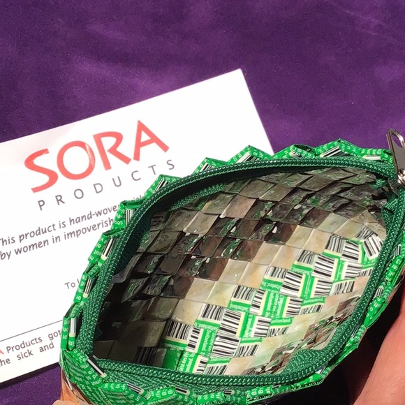 Sora | Bags | Sora Recycled Materials Change Purse | Poshmark